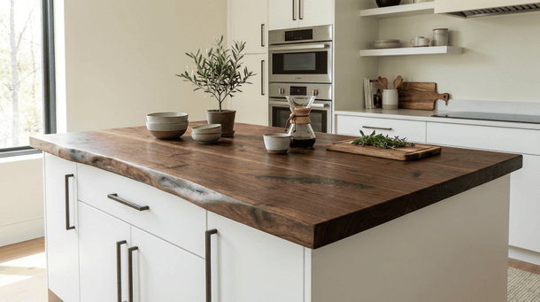 Walnut Live Edge Countertop | Custom Wood Countertop NY – Hardtwood ...