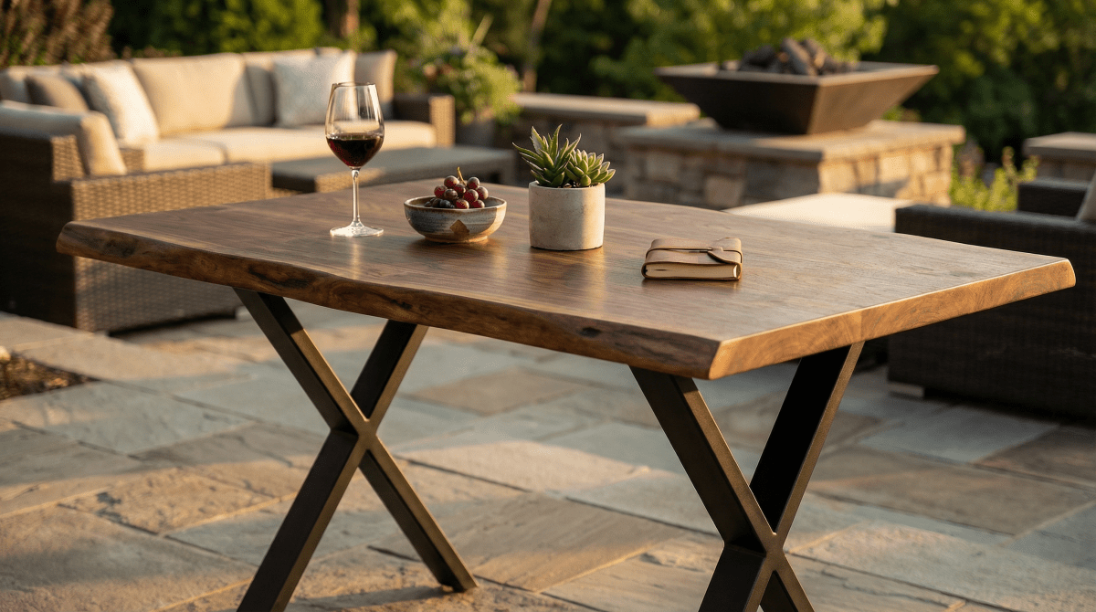 Walnut Live Edge Tabletop | Custom Wood Tabletop NY – Hardtwood Custom ...
